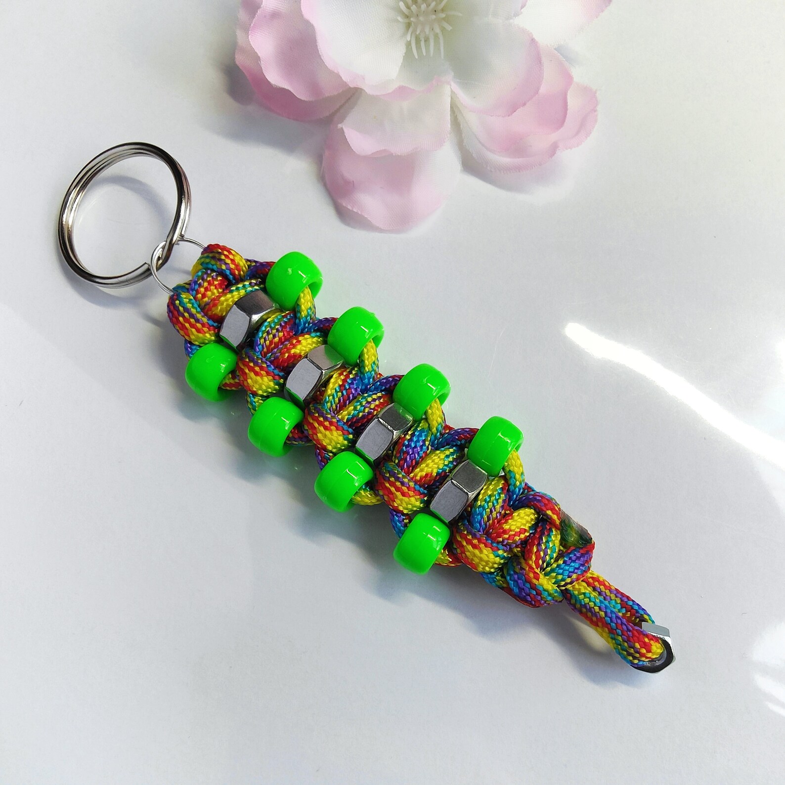 Paracord Fidget Keychain,sensory Fidget,anxiety Relief,adhd Calming ...