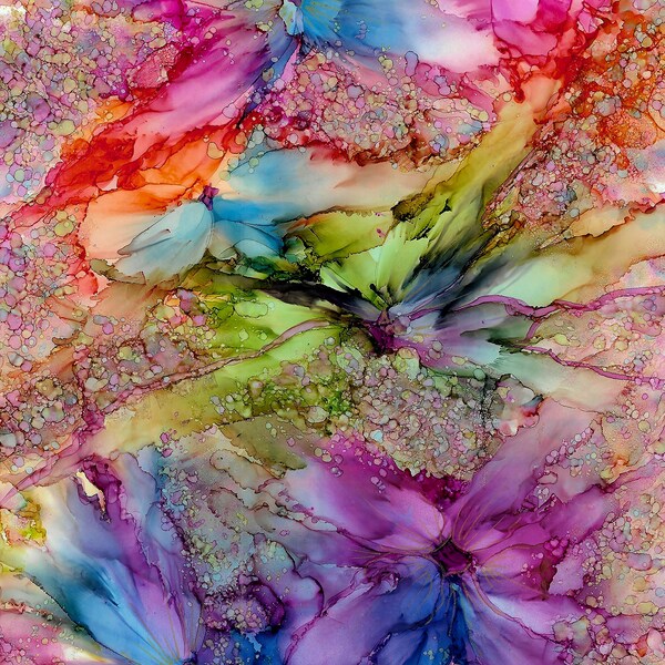 Alcohol Ink Flowers - Etsy