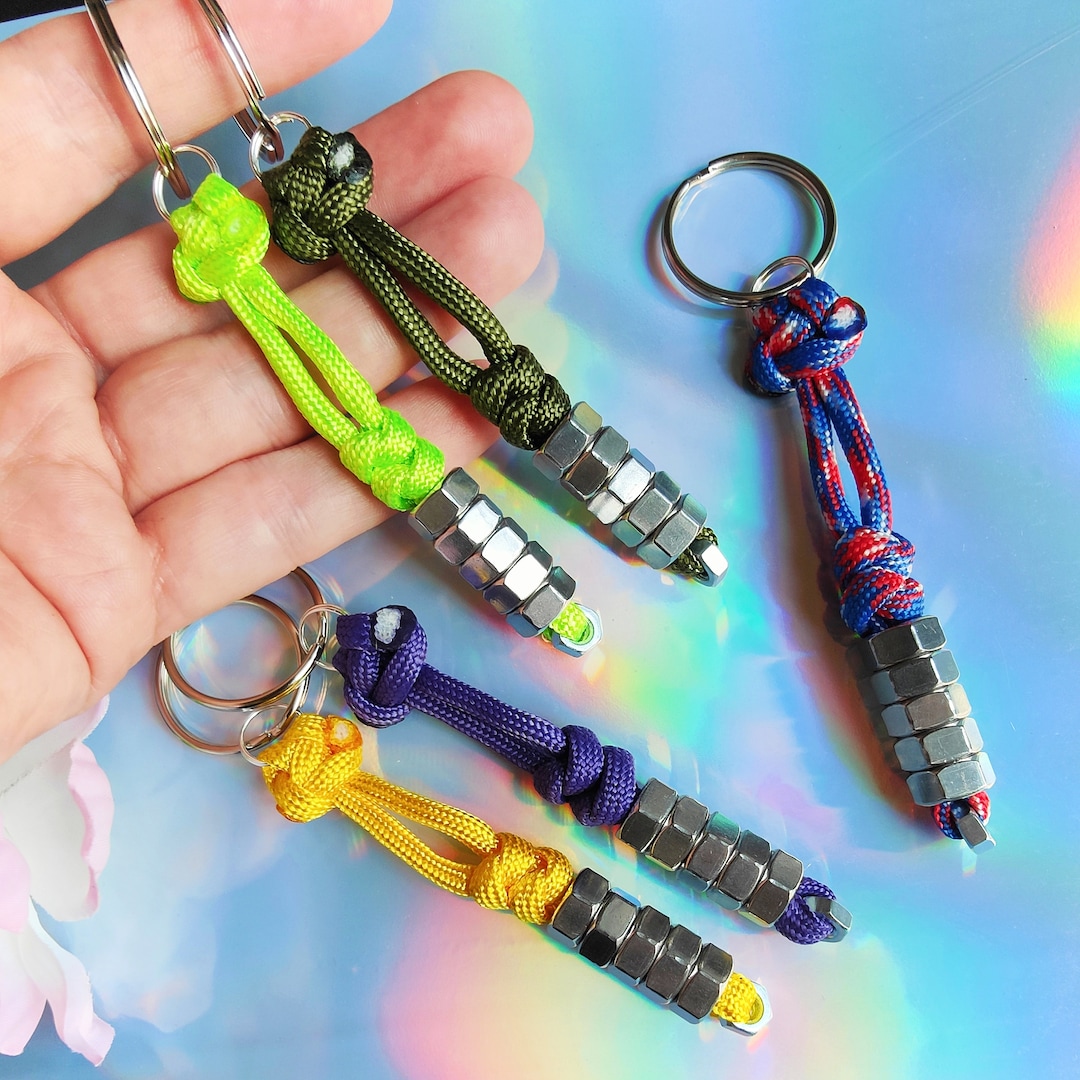 Sensory Mini Fidget Keychain, Paracord Fidget,pocket Fiddle, Anxiety ...