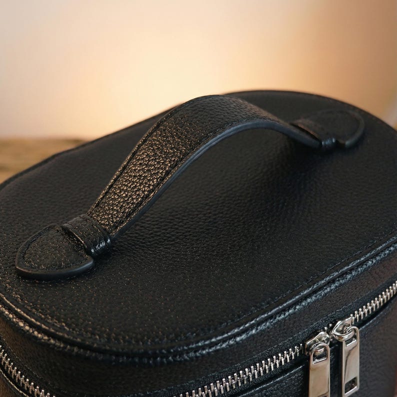 Custom Make up Bag, Travel Makeup Organizer, Leather Cosmetic Pouch ...