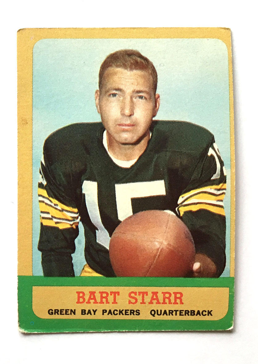 Bart Starr, 1963 Topps Football Card, Green Bay Packers - Etsy
