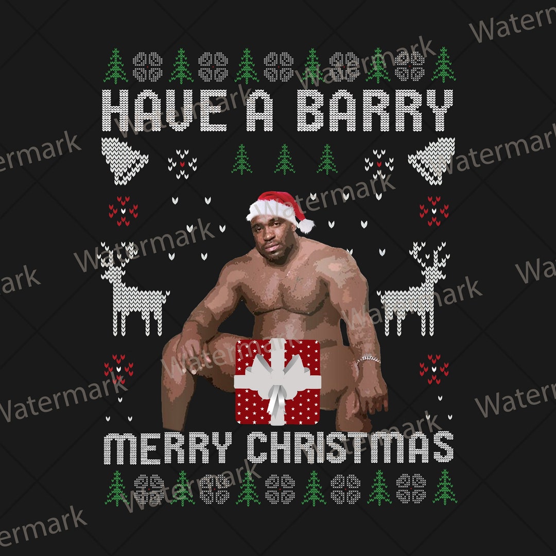 Barry Sitting on A Bed Big Package Ugly Christmas Xmas Png - Etsy Canada