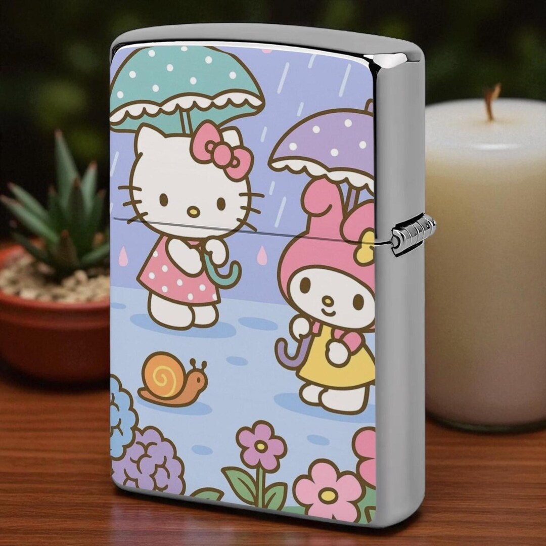 Sanrio Hello Kitty & My Melody Umbrella Lighter – Cute Kawaii Metal ...