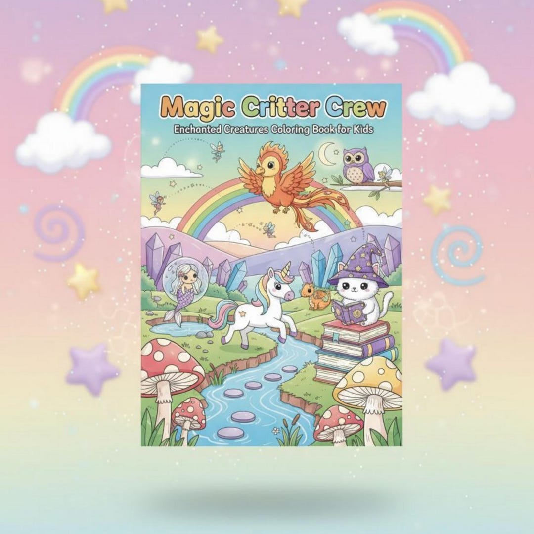 Magic Critter Crew for Adults & Kids PDF Printable + Procreate PNG - Etsy