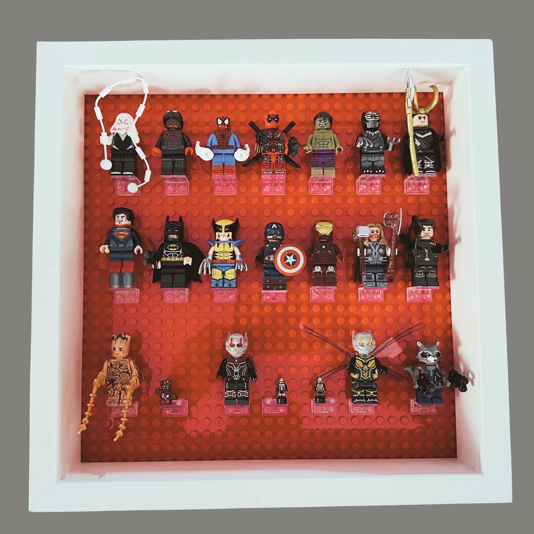 Display for Marvel Superhero Minifigures - 27cm X 27cm - Box Frame ...