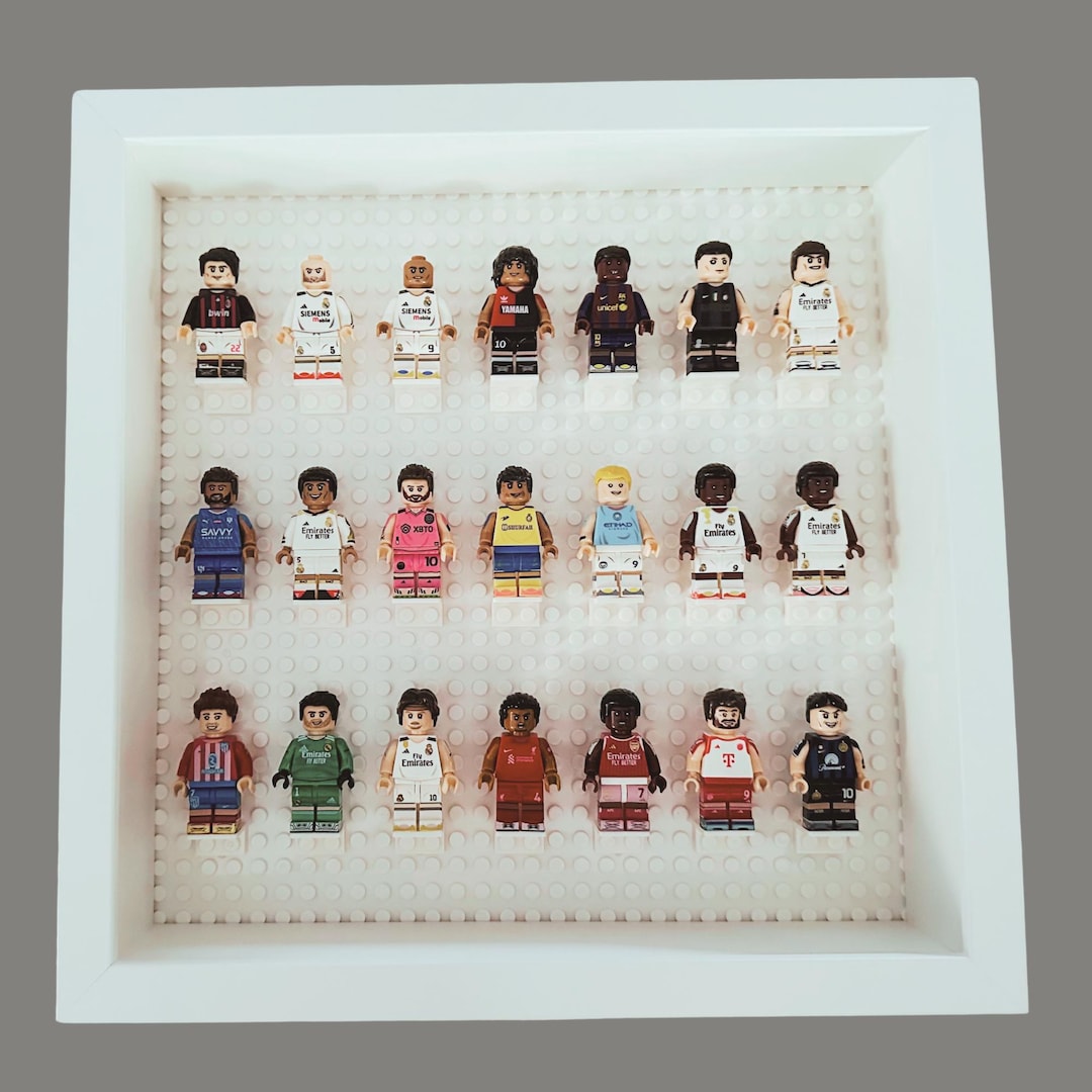 Football Minifigure Display Frame – Club Team Set, 21 Figures - Etsy