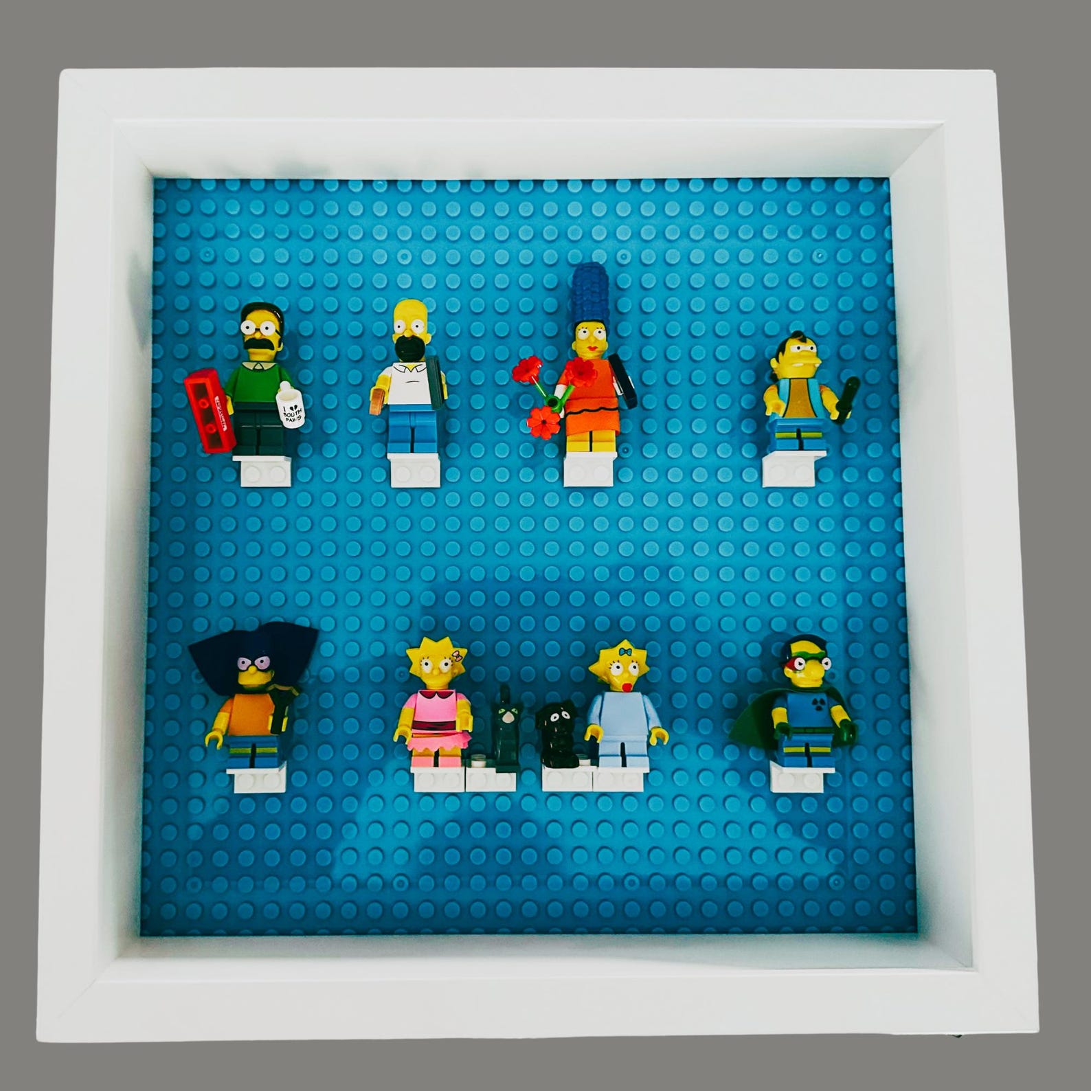 Display for the Simpsons Minifigures - 27cm X 27cm - Box Frame Perspex ...