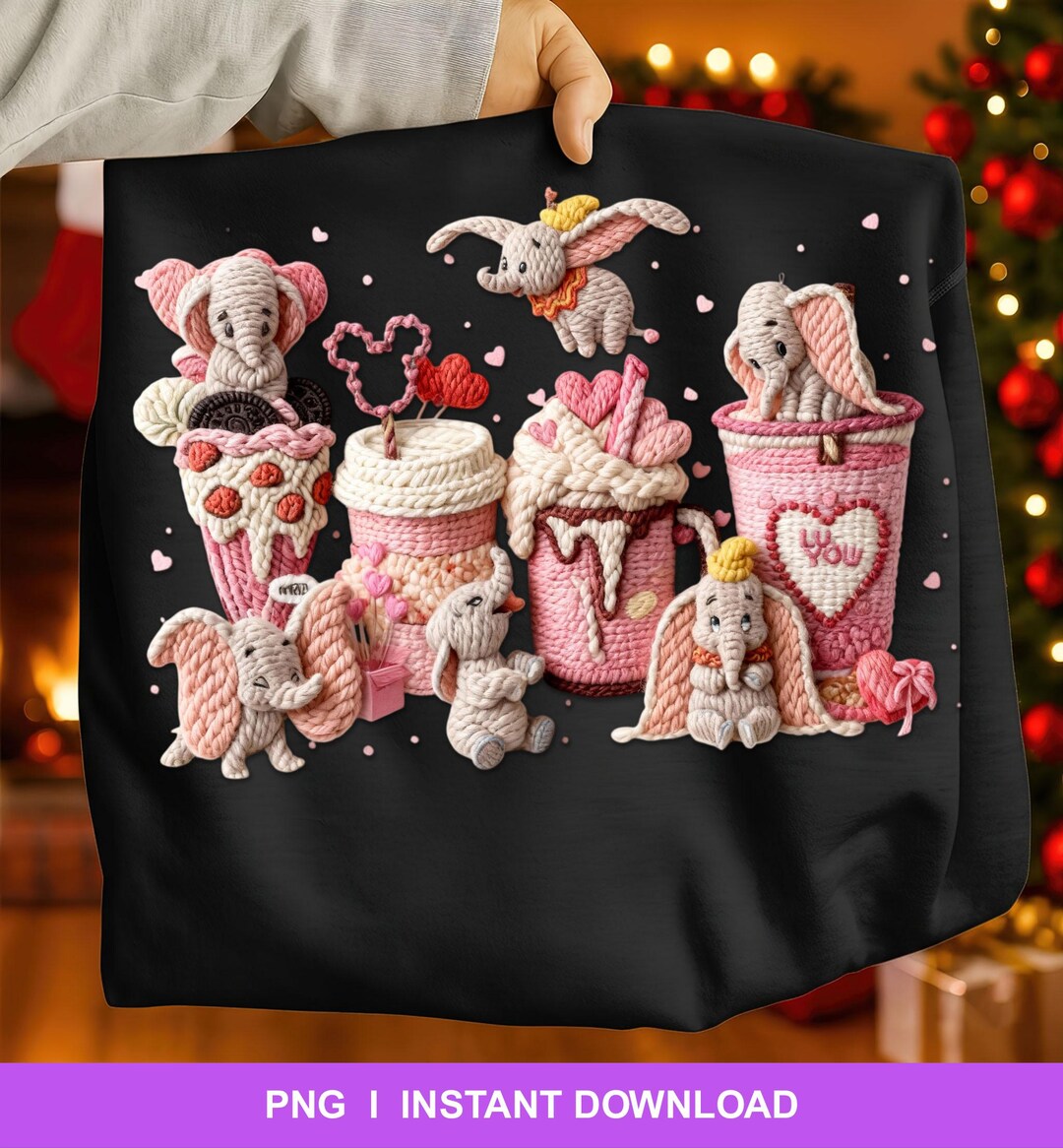 Dumbo Elephant Valentine PNG, Disneey Valentine Dumbo Elephant Latch ...