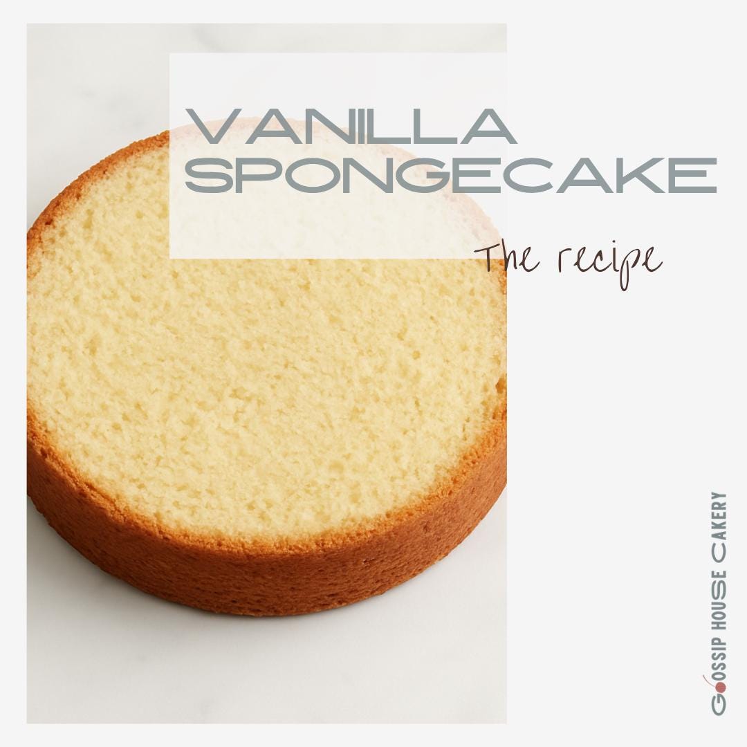 Vanilla Sponge Cake Recipe – Printable PDF – Perfect Base for Layer ...