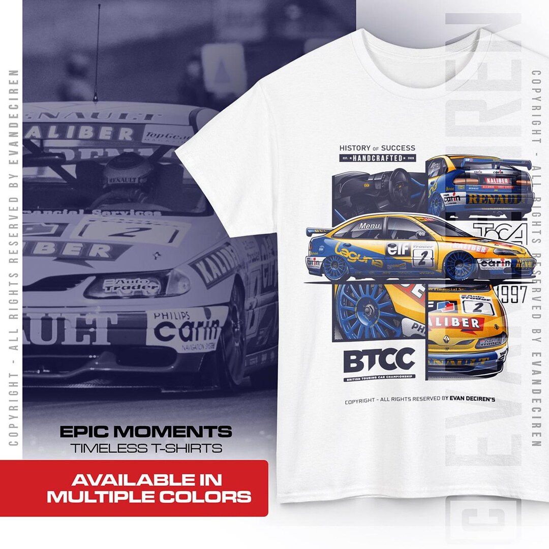Alain Menu 1997 Renault Laguna BTCC T-shirt | British Touring Car ...