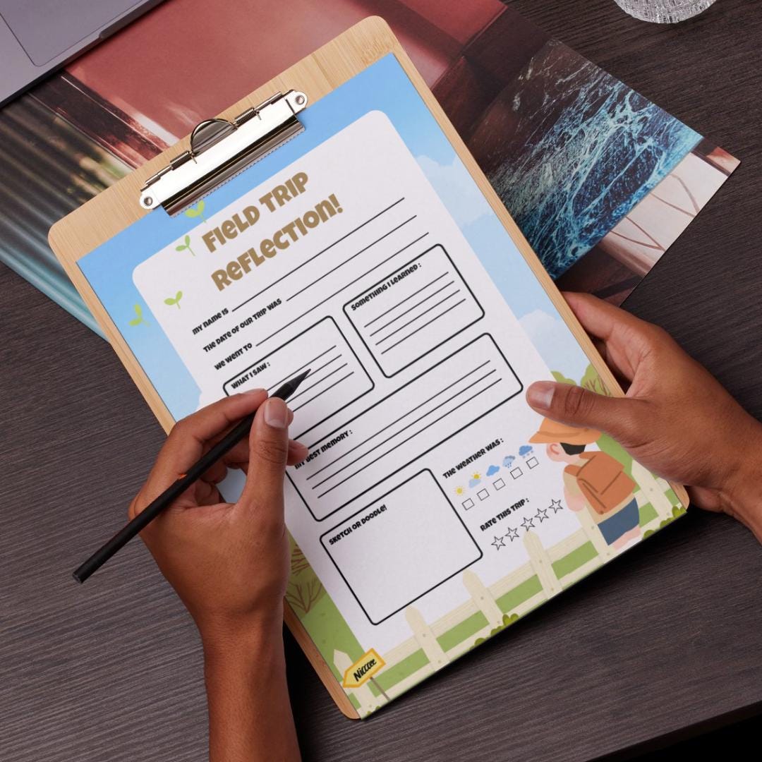 Field Trip Reflection Worksheet -printable PDF (fun Homeschool ...