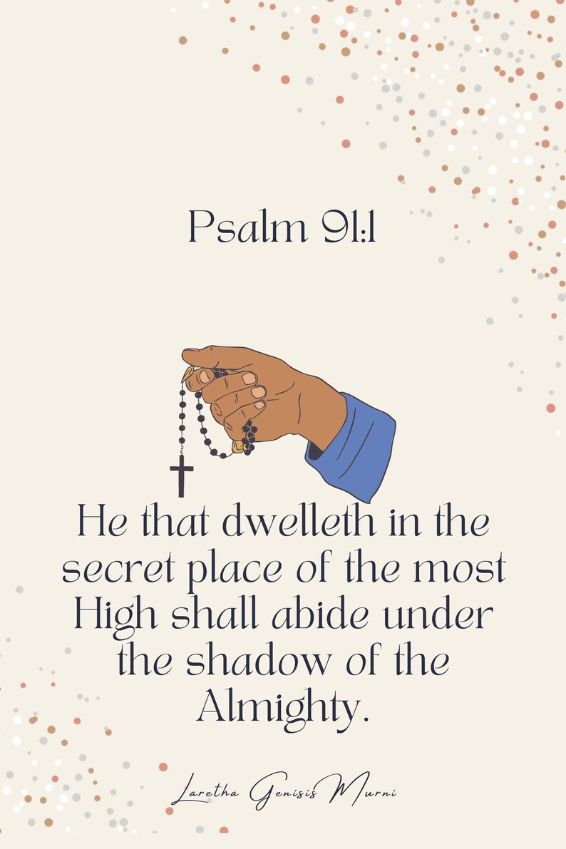 Set of 3 Psalm Posters | Christian Wall Art PDF Prints | Bible Verse ...