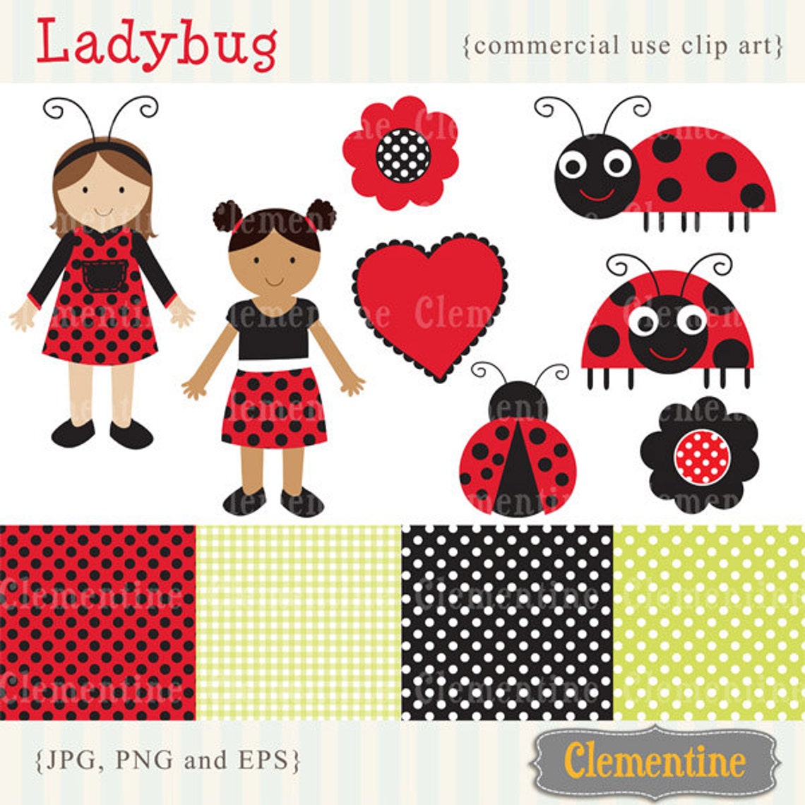 Ladybug Clip Art Images, Ladybug Clipart, Ladybug Vector, Royalty Free ...