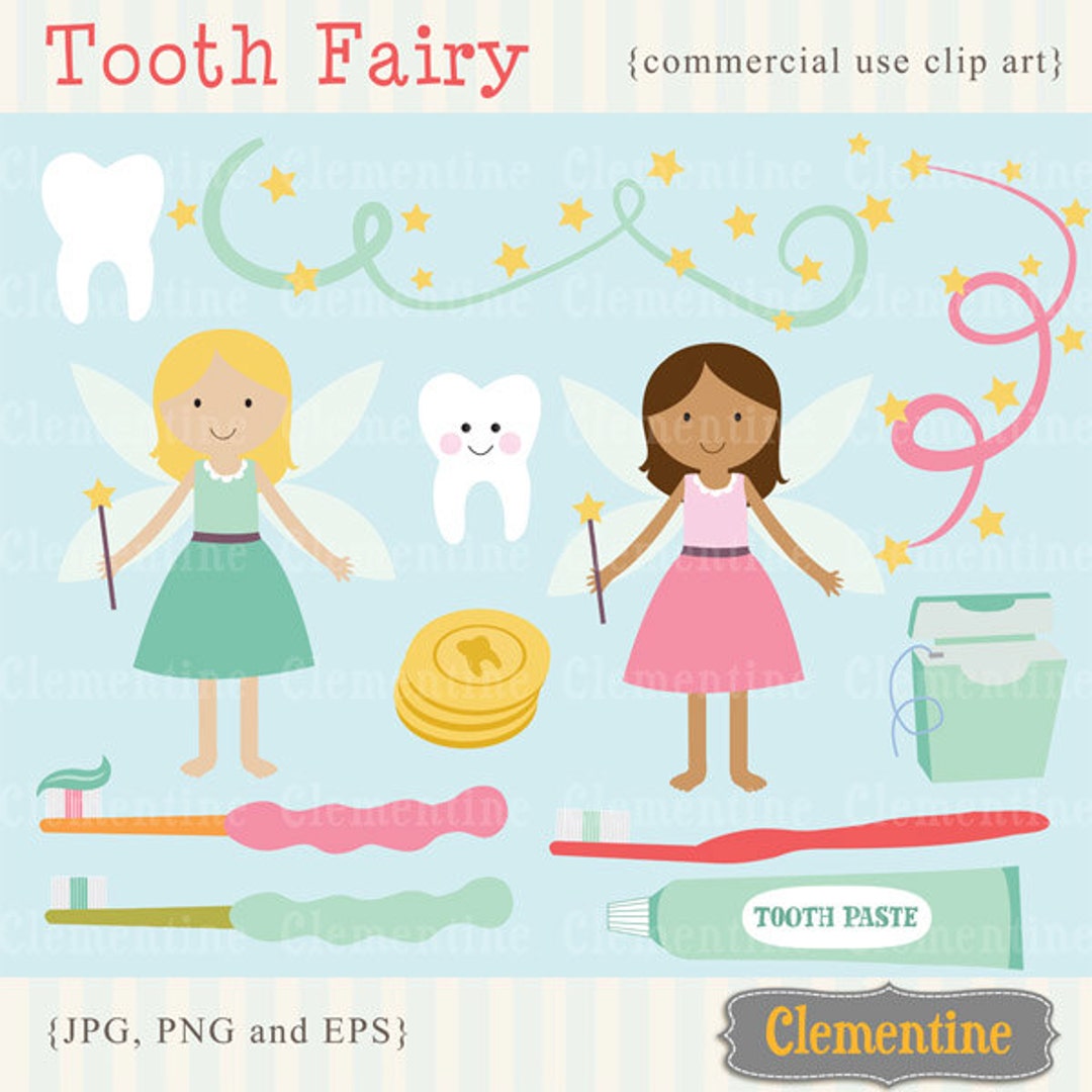 Tooth Fairy Clip Art Images, Dental Clipart, Tooth Vector, Royalty Free ...