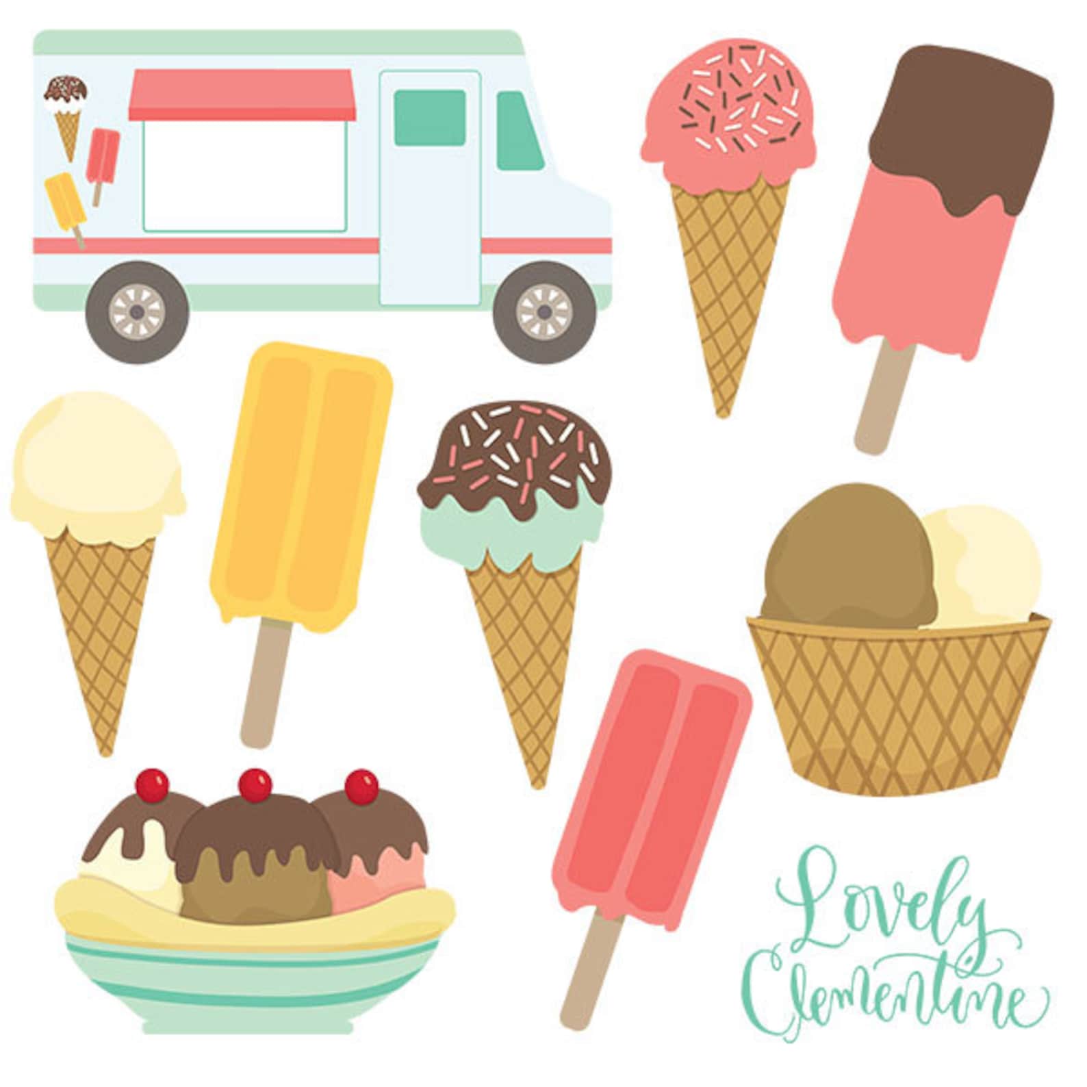 Ice Cream Clip Art Images, Ice Cream Clipart, Ice Cream Vector, Royalty ...