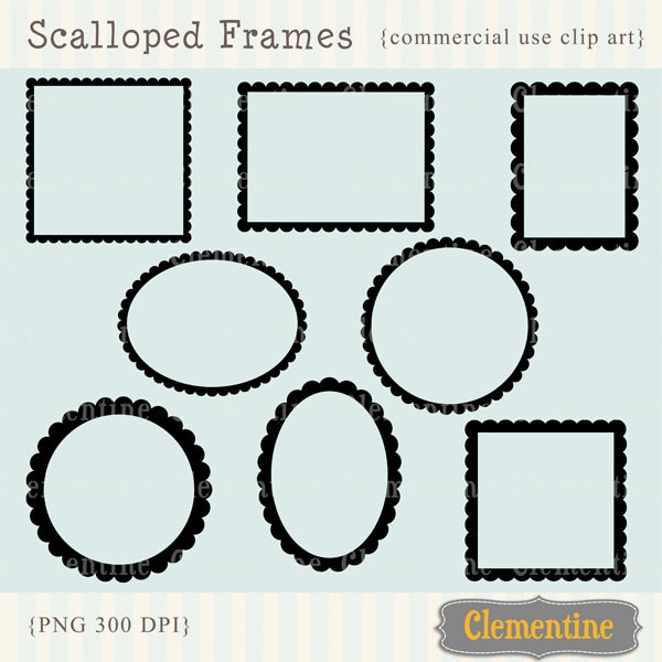 Clipart Frames - Etsy