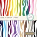 Zebra Digital Paper 12x12, Digital Scrapbooking Paper, Royalty Free ...