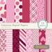 Valentine Scrapbook Paper 12x12, Digital Scrapbooking Paper, Royalty ...