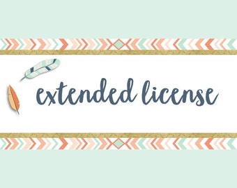 Extended Commercial Use License for One Paper Pack - Etsy