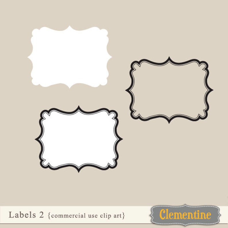 Printable Labels Clip Art Images, Scrapbook Clip Art, Royalty-free ...
