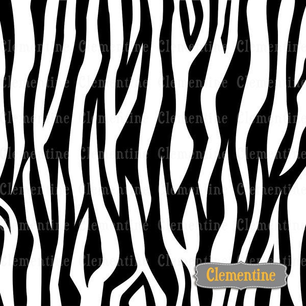 Zebra Digital Paper 12x12, Digital Scrapbooking Paper, Royalty Free ...