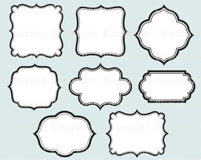 Printable Labels Clip Art Images Scrapbook Clip Art - Etsy
