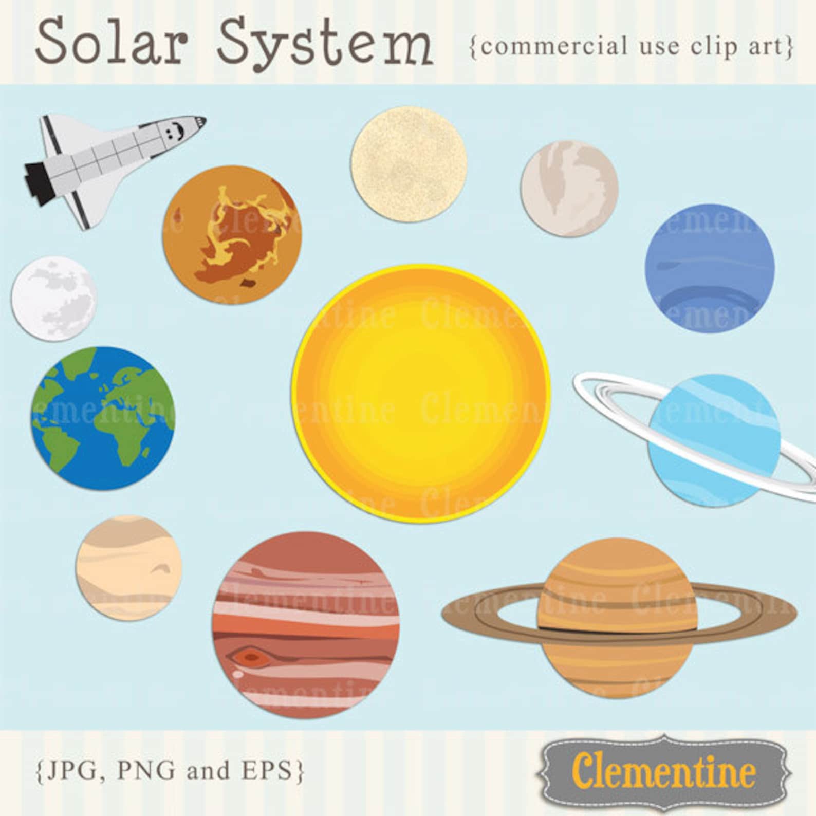 Solar System Clip Art Images, Planet Clip Art, Solar System Images ...