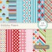Birthday Digital Paper 12x12, Digital Scrapbook Paper, Royalty Free ...