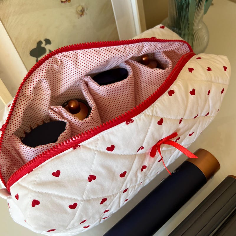 Hair Tool Bag Red - Etsy