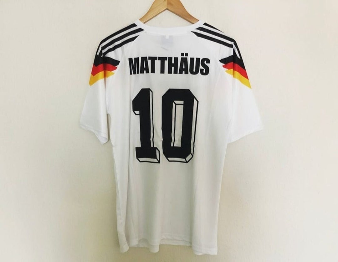 1990 Germany World Cup Retro Jersey Germany Retro Soccer 1990 Football ...