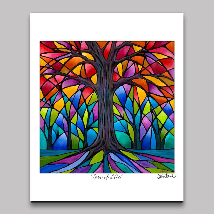 Tree of Life Art Printed on Paper Standard Sizes Signed and - Etsy