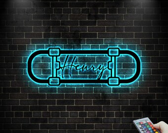 Skateboard Custom Metal Sign,personalized Skateboarding Name Sign ...