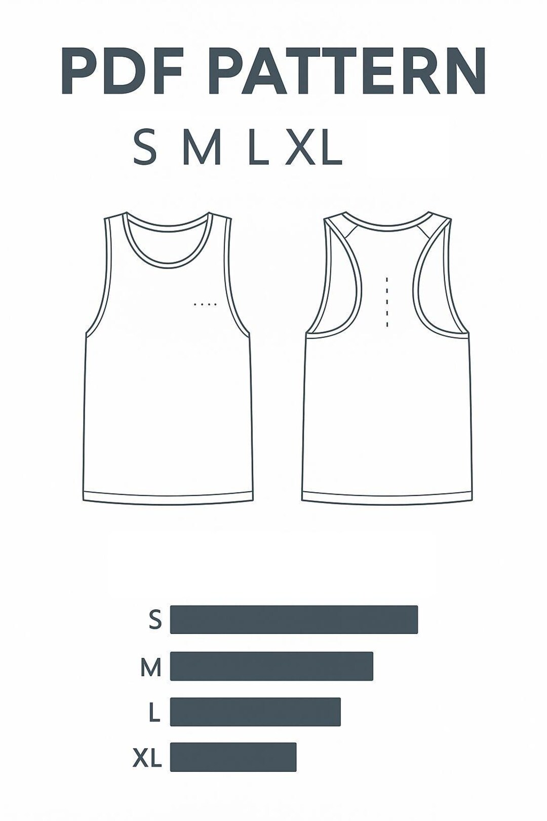 Tank Top PDF Sewing Pattern | XS–XL Digital Download - Etsy