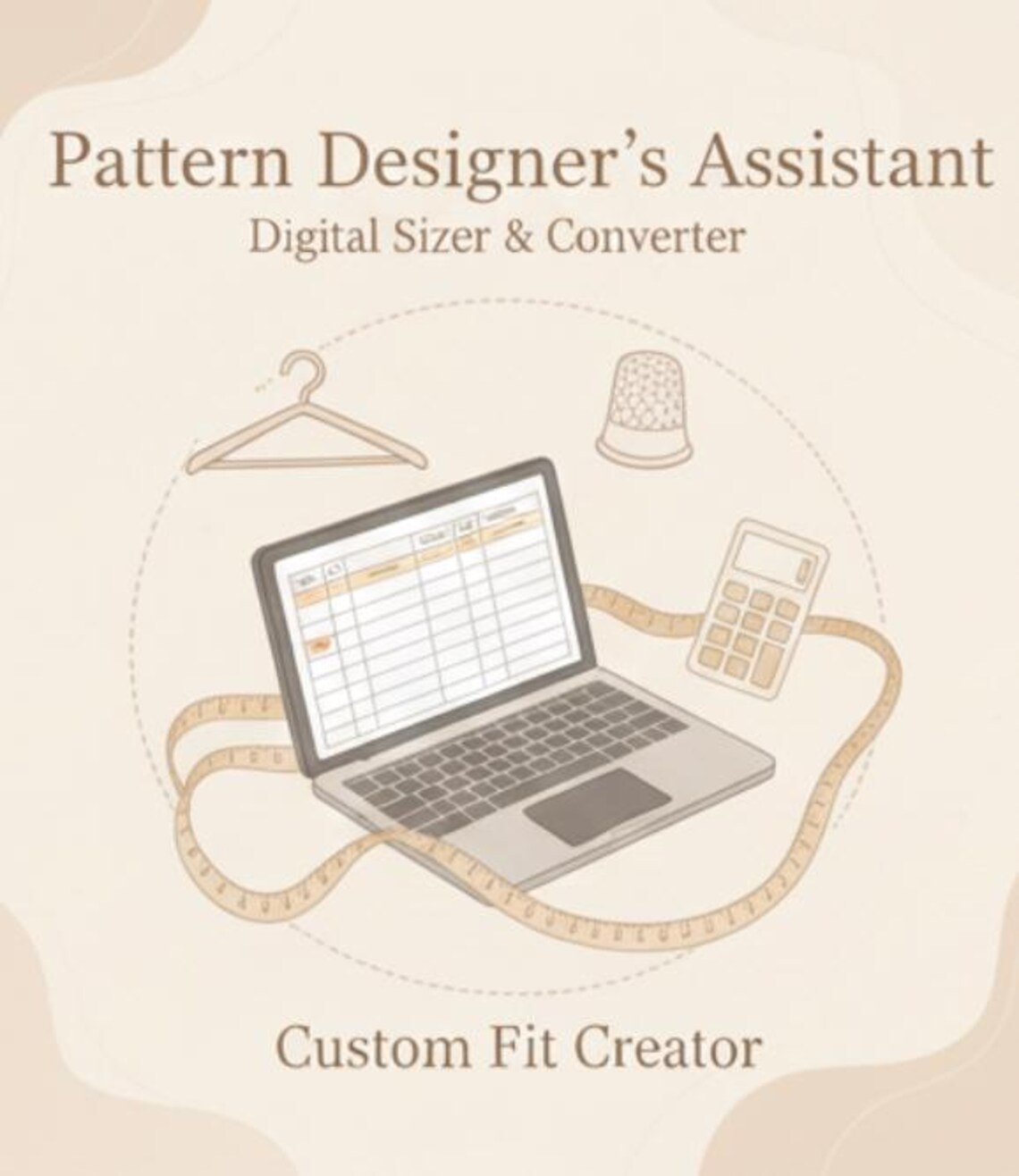 Size Calculator Spreadsheet for Sewing Patterns | Stretch Knit Size ...