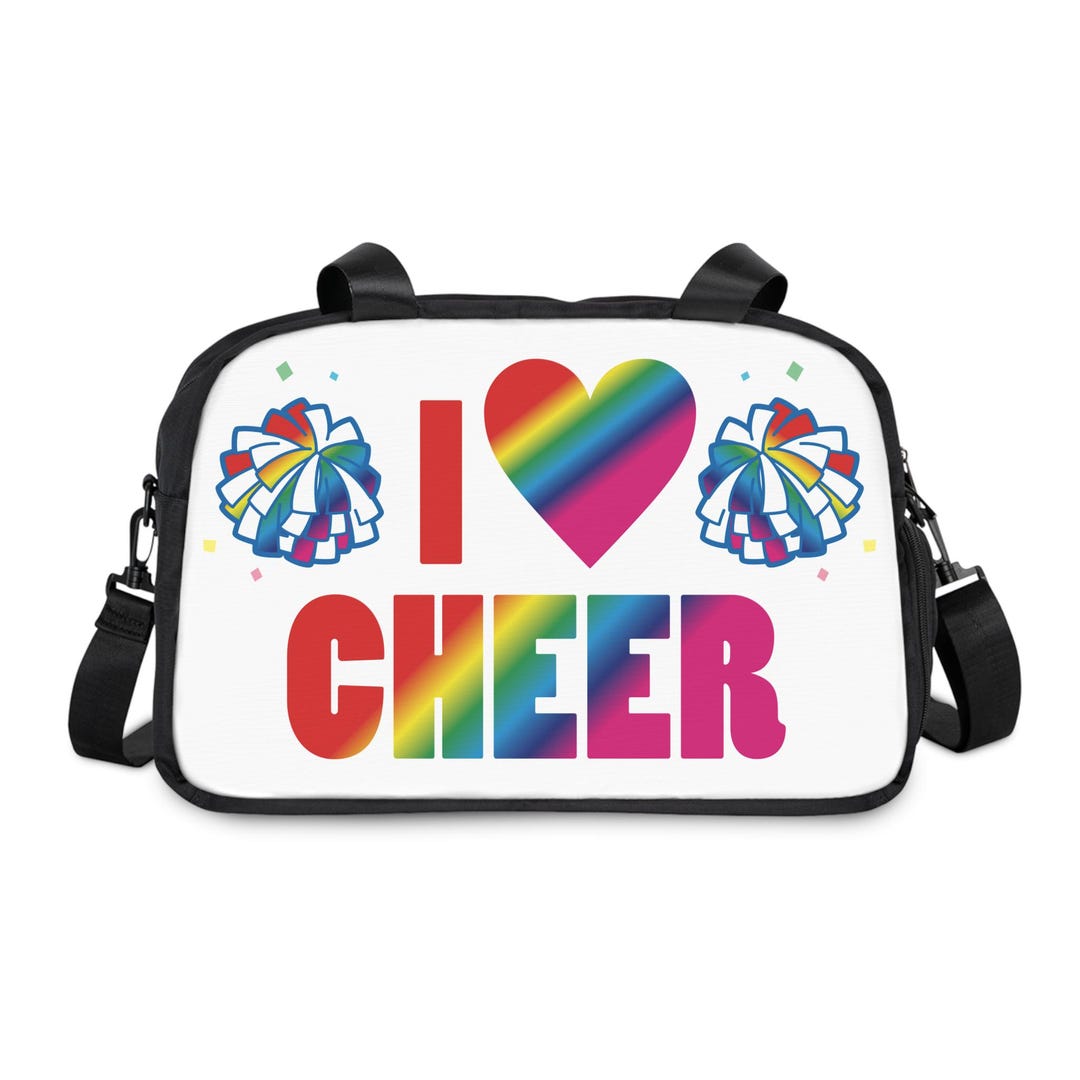 Rainbow Cheerleading Handbag, Cheerleader Gym Bag, Sport Tote, Dance ...