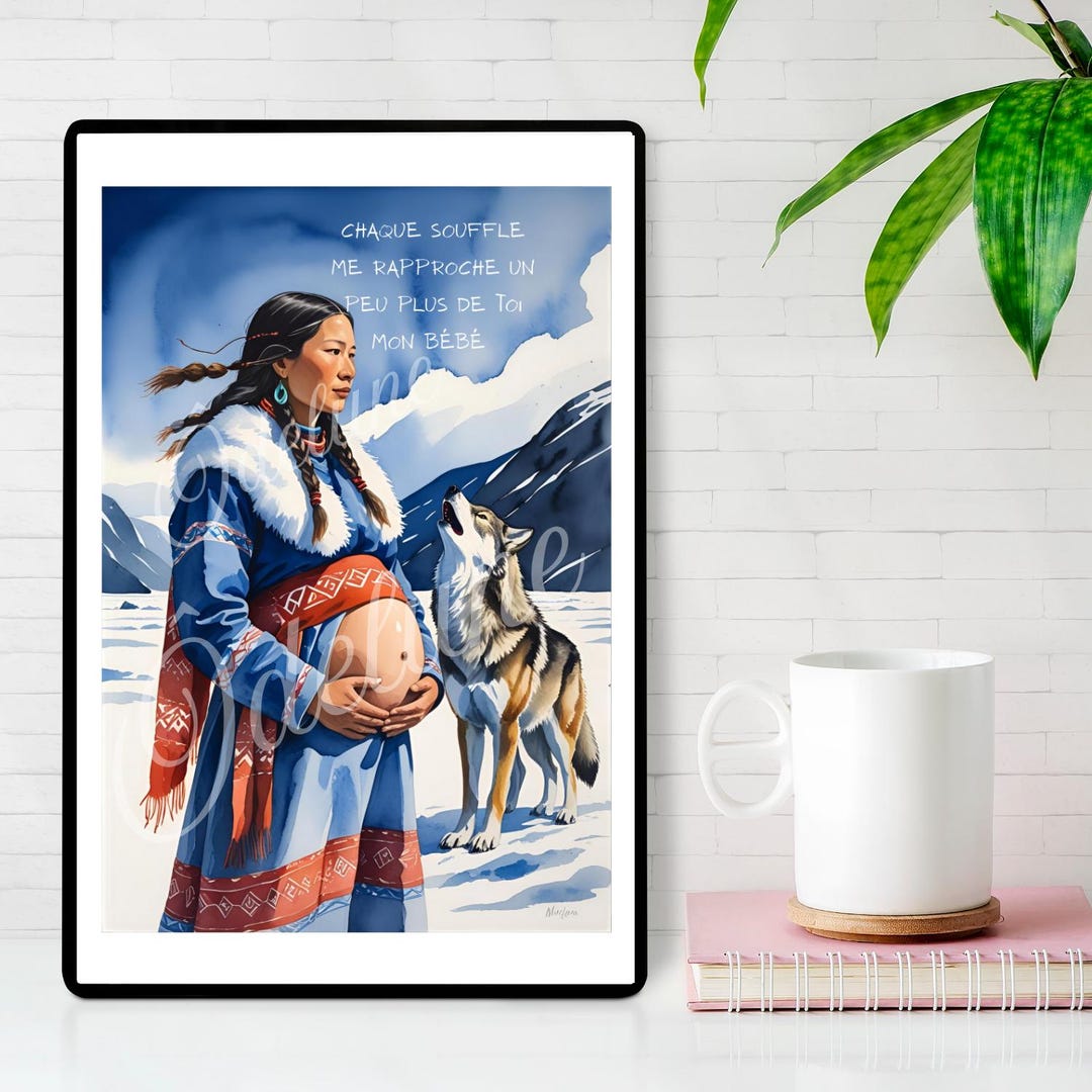 DIGITAL / Visual of Pregnant Woman / Illustration of Birth, Pregnancy ...