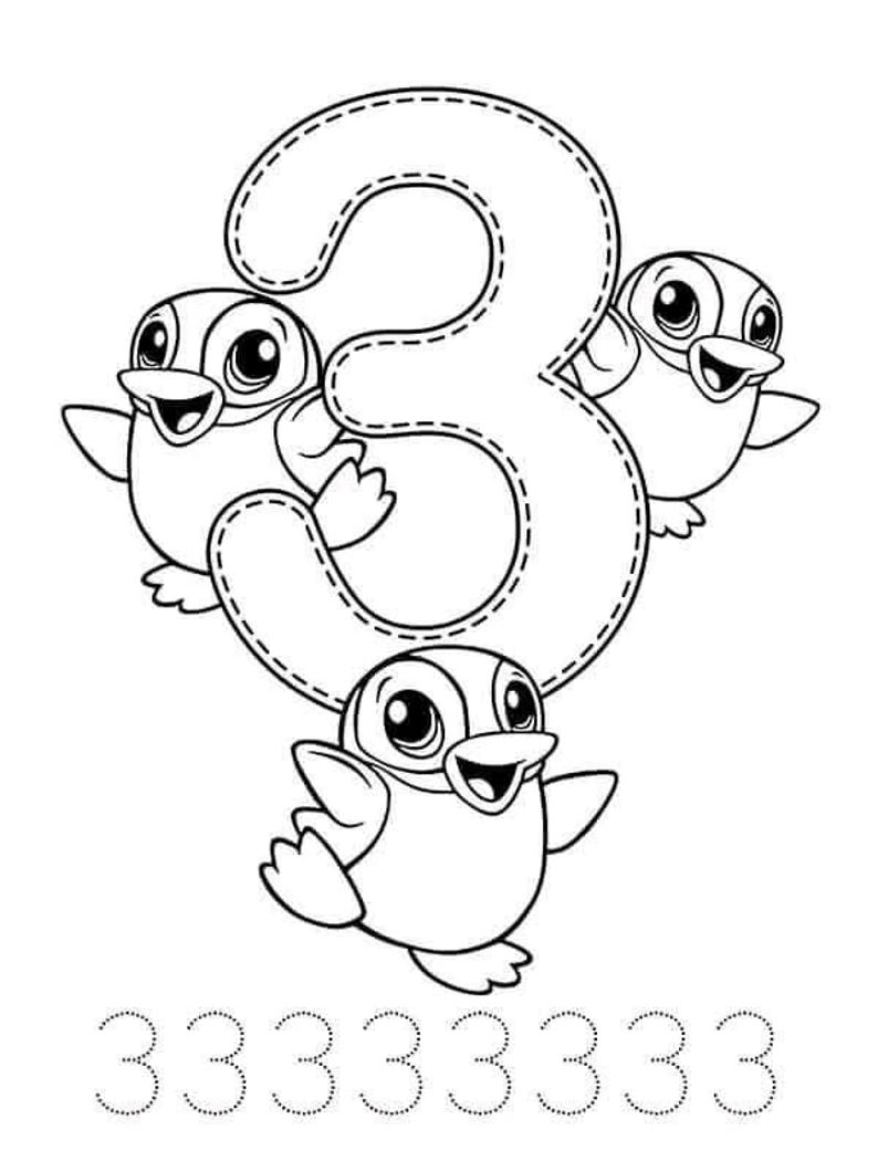 Learning Numbers Through Coloring and Writing - Etsy