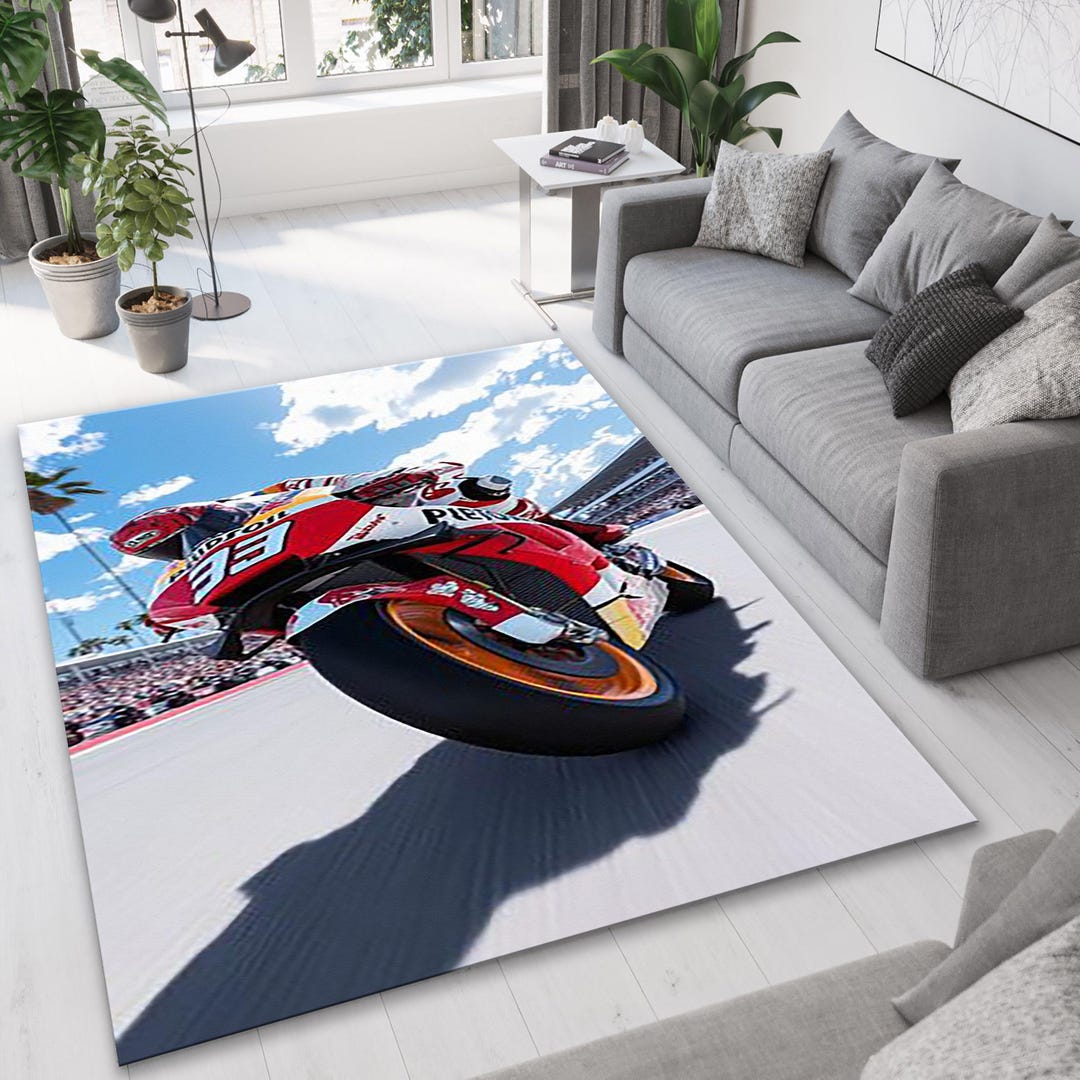 Motogp Rug, Motorcycle Rug, Racing Motorcycle Rug,garage Rug,popular ...