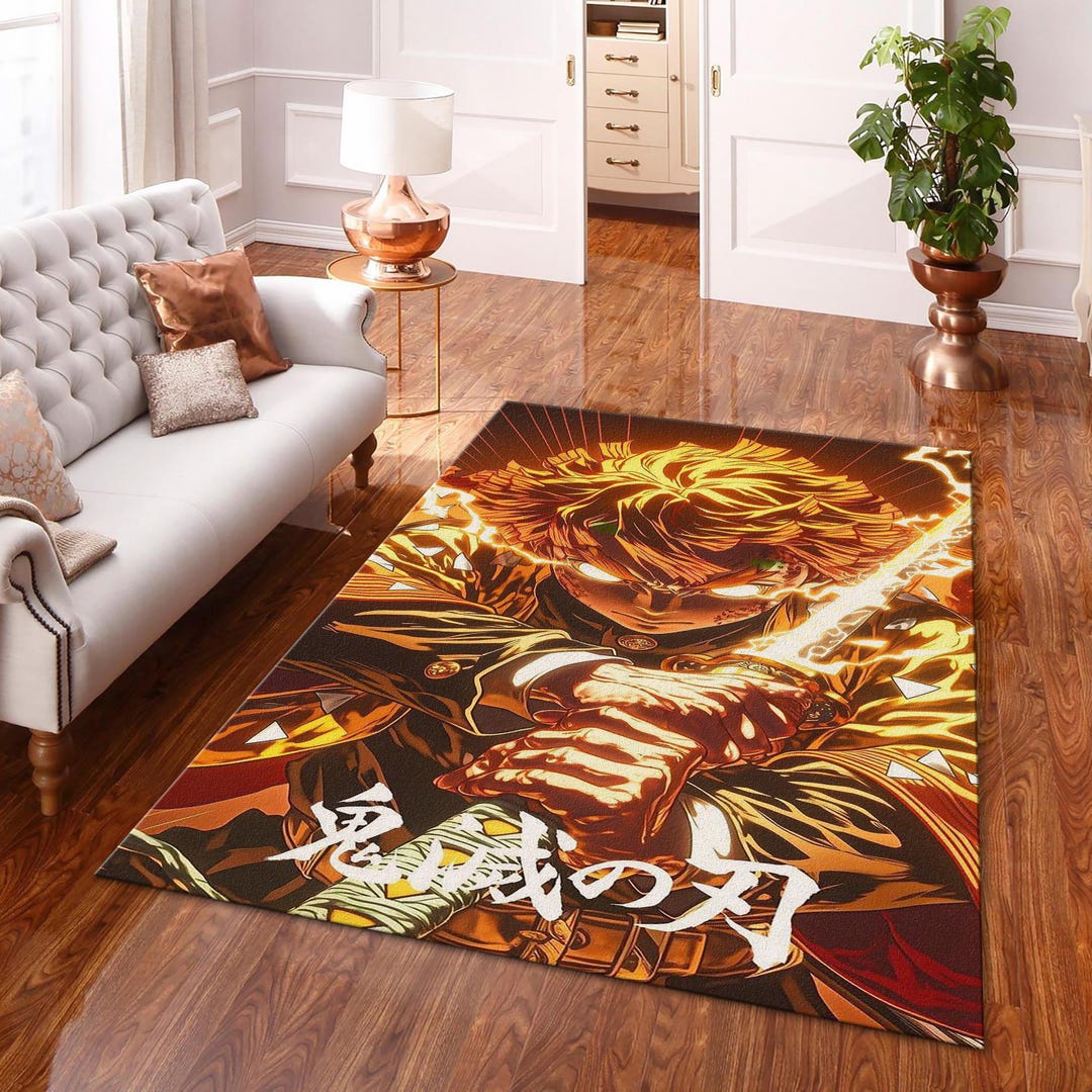 Zenitsu Rug, Zenitsu Thunder Style, Thunder Breathing, Zenitsu Cool ...
