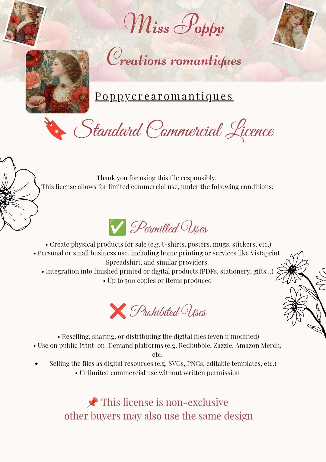 Commercial Use License for Digital Files | Standard License | Personal ...
