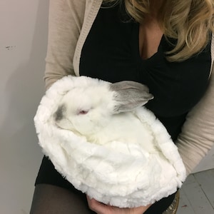 Luxury Faux Fur Snuggle Sack, Hidey Hole, Animal Carrier, Snuggle Pouch ...