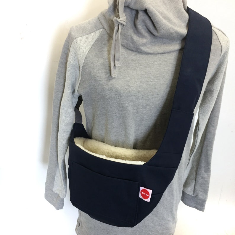 Luxury Small Pet Sling With Plush Faux Fur Bunny Sling Pet - Etsy