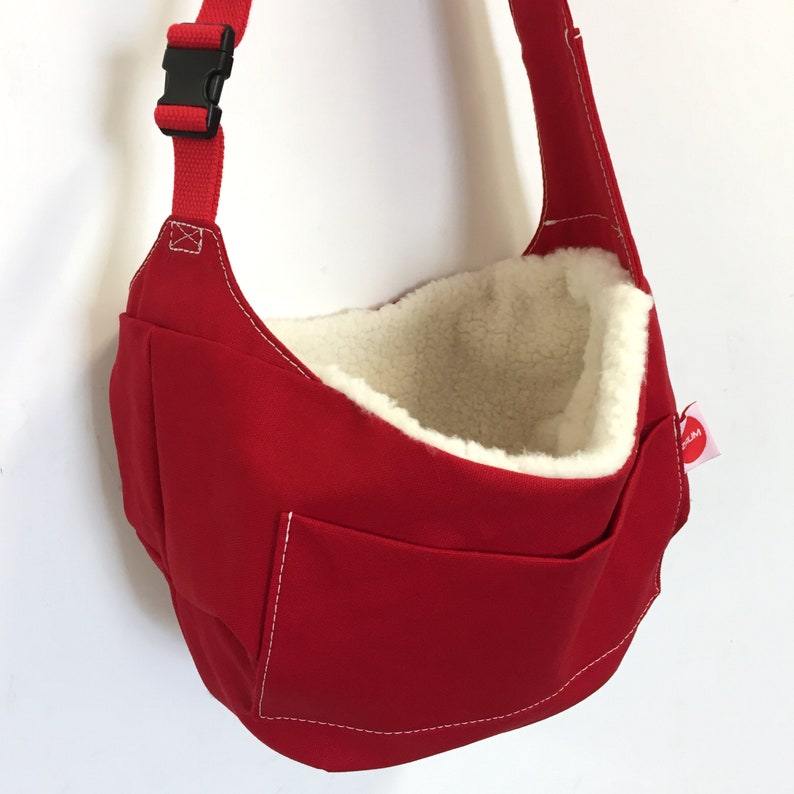 Luxury Small Pet Sling with Plush Faux Fur Bunny Sling Pet | Etsy