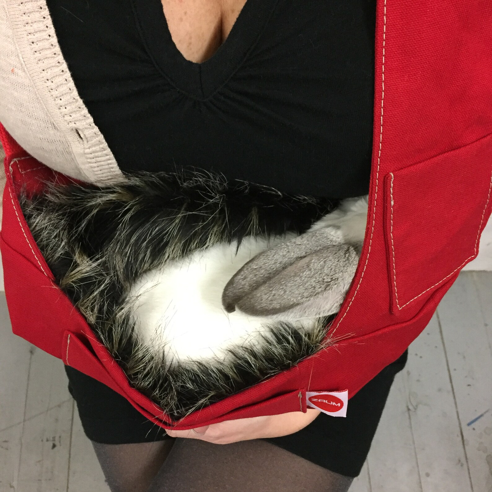 Luxury Small Pet Sling With Plush Faux Fur Bunny Sling Pet - Etsy