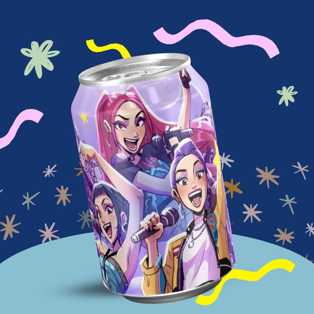 Kpop Soda Can Demon Hunters Printable | Kpop Soda Can Labels | Kpop ...