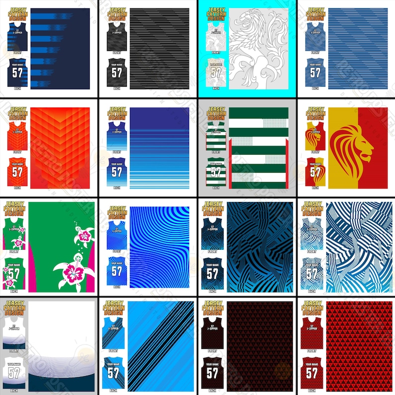 1500+ Sublimation Jersey Designs: Editable Templates for PSD, EPS & CDR ...