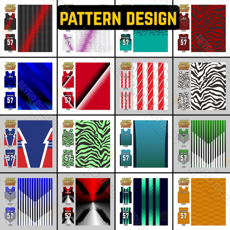 1500+ Sublimation Jersey Designs: Editable Templates for PSD, EPS & CDR ...