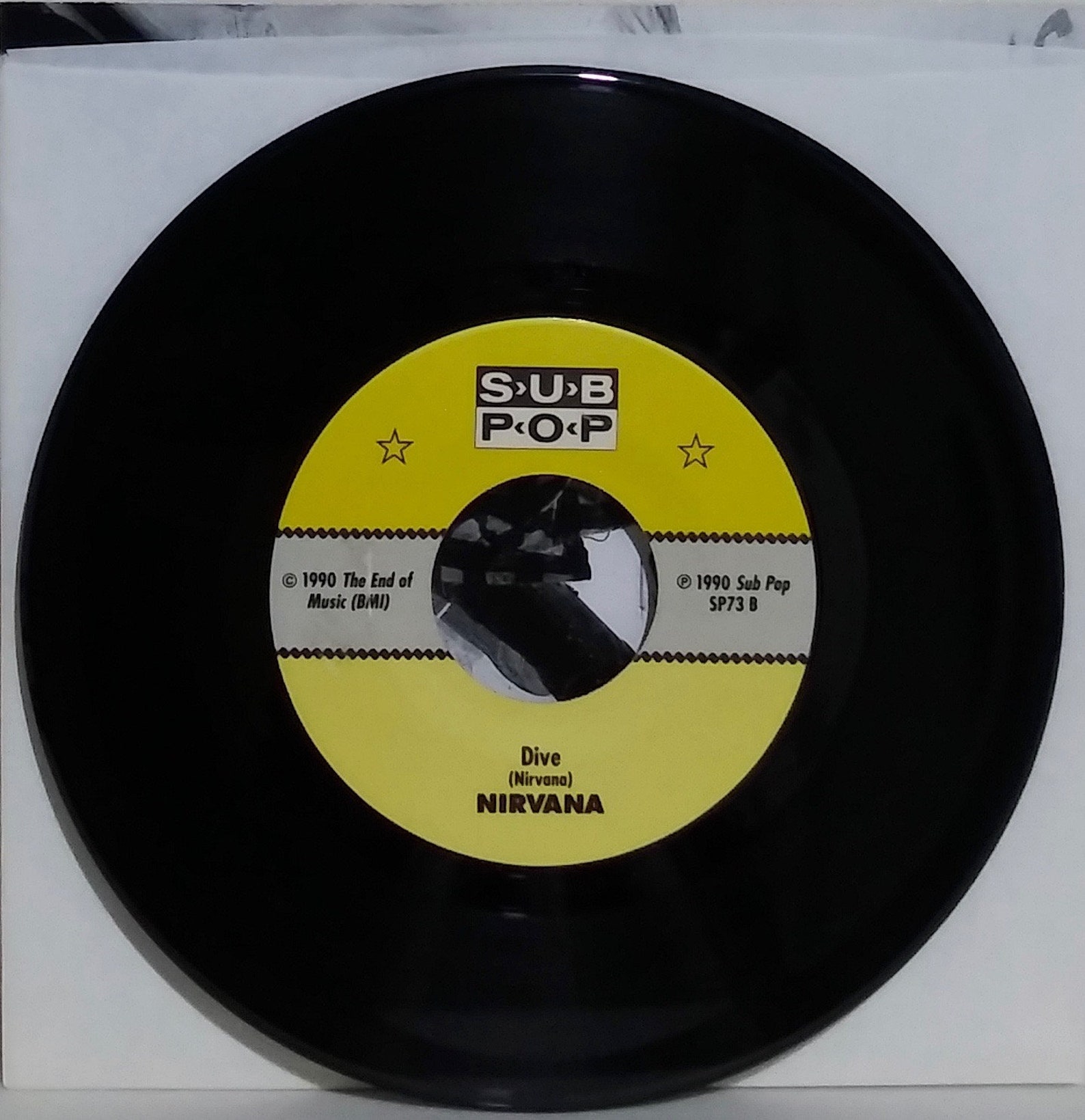 Nirvana Sliver N Dive SUB POP Records SP73 Original Vintage 7 Inch 45 ...
