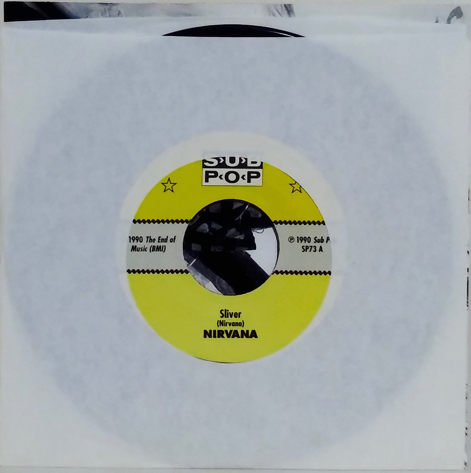 Nirvana Sliver N Dive SUB POP Records SP73 Original Vintage 7 Inch 45 ...