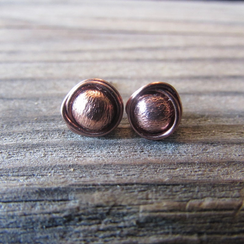 Copper Earrings - Etsy